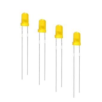 RoboComp 3mm LED Diffused Light Diode Round Through Hole LED Lamp for ...