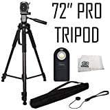 Pro 72ââ‚¬Â Tripod 3-way Panhead Tilt Motion w/Bubble Leveling + IR ...
