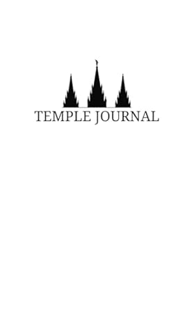 Temple Journal: LDS Notebook and Log book for Temple Visits | Gifts for ...