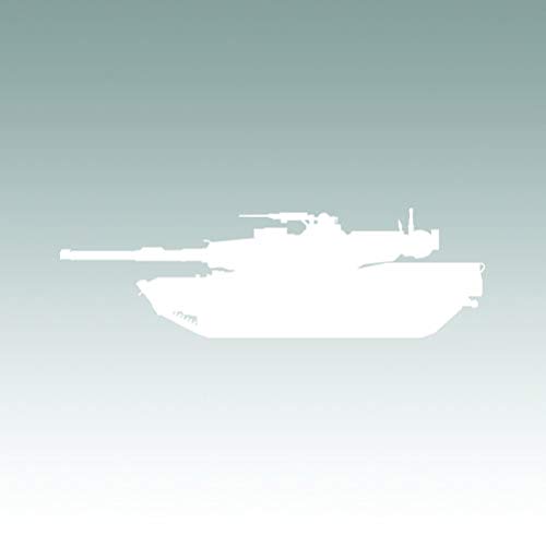 Buy RDW M1A1 Abrams Sticker - Decal - Die Cut - M1 Tank - White 4.00" x ...