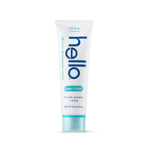 hello Clean & Fresh All Over Whole Body Deodorant Cream for Women and ...