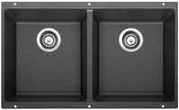 Blanco 400580 Precis SILGRANIT 29.75-Inch 50/50 Double Bowl Undermount ...