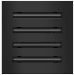 BUILDMART - 28x4 Modern AC Vent Cover - Decorative Black Air Vent ...