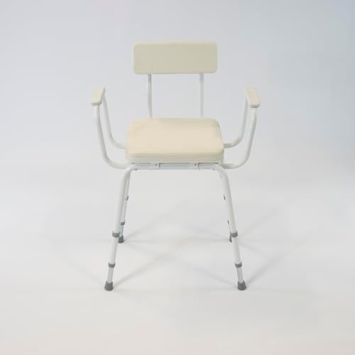 Aidapt Height Adjustable Perching Stool With Padded Seat and Safety ...