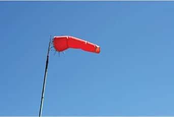 NMC WS18 Traffic Wind Sock - 18 in. x 96 in, Fluorescent Orange, Vinyl ...