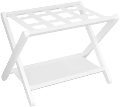 Amazon.com: Heybly Luggage Rack, Folding Suitcase Stand with Storage ...