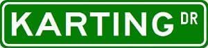 Amazon.com: KARTING Street Sign - Sport Sign - 22" x 6" - Sticker ...