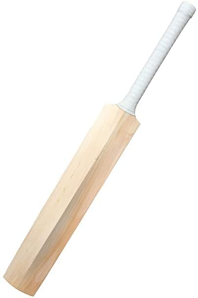 Aarya Sports Plain Cricket Bat for Leather Ball, Full Size, Wooden ...