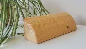 The Yogis YogaShort Quarter Round Wooden Brick - Original Iyengar Yoga ...