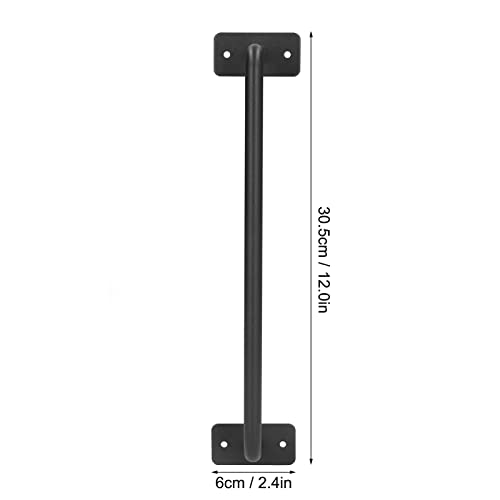 30CM/12inch Sliding Door Handle,Double Sided Black Barn Door Handle for ...