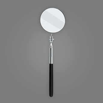 Ullman Devices S-2 Circular Telescoping Mirror with Heavy Duty Vinyl ...