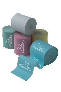 Amazon.com: Thermal Receipt Roll 15# Hanger Logo Front - Pink : Office ...