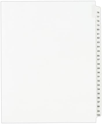 Amazon.com : Avery Legal Dividers, Allstate Collated Sets, Letter Size ...