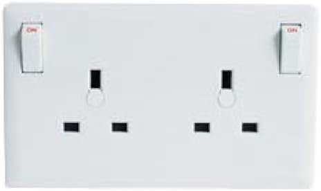 Single To Double Socket Converter (1 Gang To 2 Gang): Amazon.co.uk: DIY ...