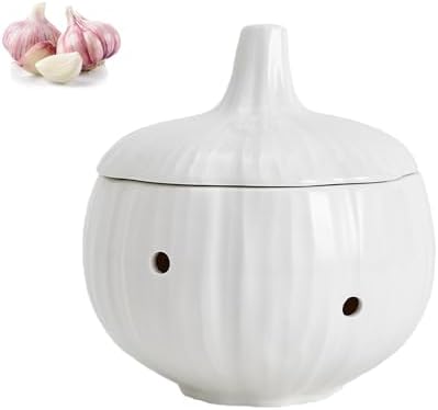 Amazon.com: BosilunLife Garlic Keeper for Counter - Garlic Container ...
