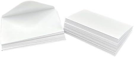 House of Card & Paper White Pre-Scored Card & Envelopes (Pack of 25 ...