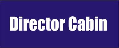 Director cabin sign sticker, Waterproof sticker signage : Amazon.in ...