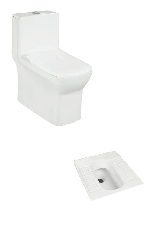 Western Toilet And Indian Toilet Floor (Pack of 2)|Sanitary Ware (126 ...