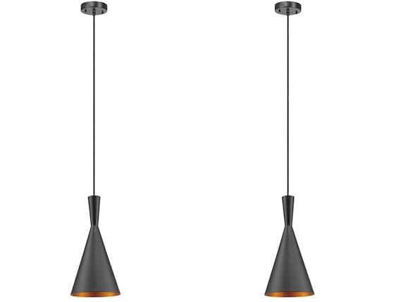 Buy SVDK Small Cone| Pack of 1| Black-Gold |Chandelier, Hanging ...