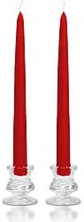 Amazon.com: Red Taper Candles 12 Inch Tall Set of 2 : Home & Kitchen