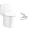 KOHLER Veil One-Piece Skirted Toilet, Dual Flush, Elongated Bowl ...