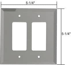 CRL 2X Decora Glass Mirror Plate - Gray: Switch Plates: Amazon.com ...