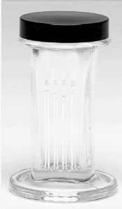 Amazon.com: Glass Coplin Jars with Black Lid : Industrial & Scientific