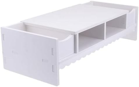 Amazon.com: WELLAND Monitor Stand Riser with Drawers, Computer Monitor ...