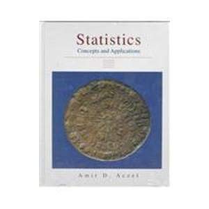 Amazon.com: Statistics:Concepts and Applications: 9780256119350: Aczel ...