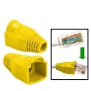 Network Cable Boots Cap Cover for RJ45, Yellow (500 pcs in one ...