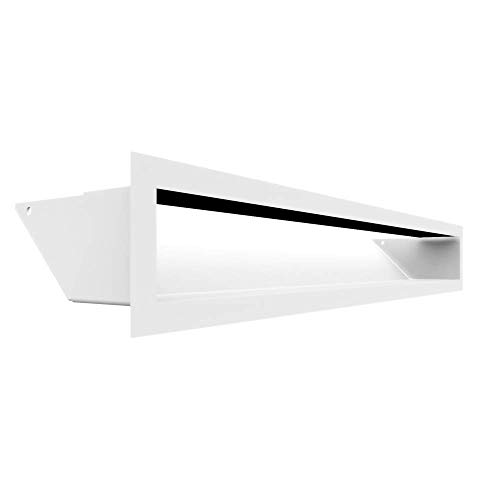 KRATKI Air Ventilation Grille, Warm Air Grille, 9 x 60 cm, White ...
