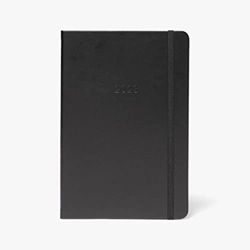 Paperchase Agenzio Medium Hard Cover Weekly 2023 Diary - Black : Amazon ...