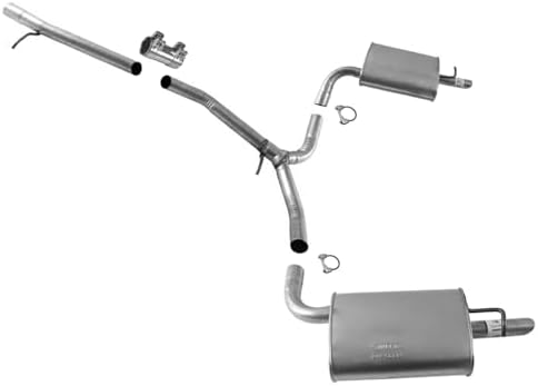 Amazon.com: Weld on Y Pipe Dual Exhaust Mufflers For 2011-2019 Ford ...