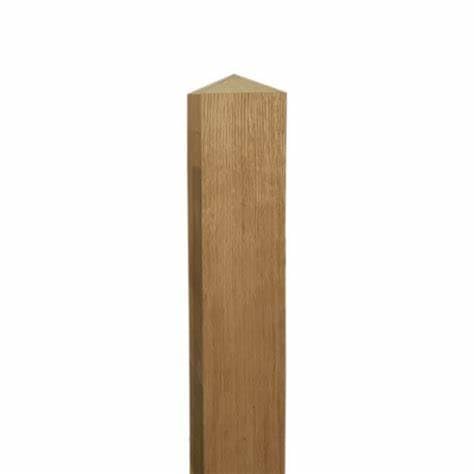 Oak Hardwood Fence Post 5" x 5" Timber Bollards Gate Posts Wood Fencing ...