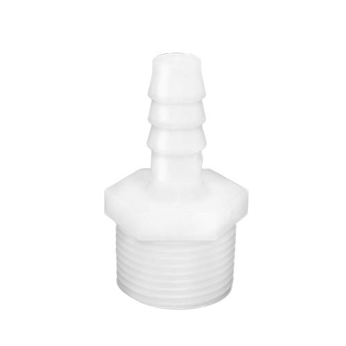 Snapklik.com : JoyTube Plastic Hose Barb Fittings 1/2 Barb X 1/4 NPT ...