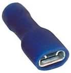 6.3mm Blue Fully insulated Female Lucar spade crimp auto electrical ...