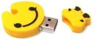 Amazon.com: 8GB Smiling Head Shaped Cartoon USB Flash Drive Yellow ...