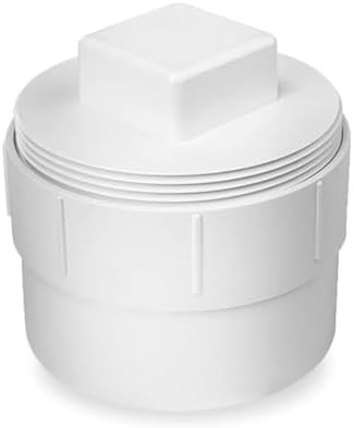 Amazon.com: Ptazucv 4" PVC Sewer Cleanout Adapter with Plug Pipe ...
