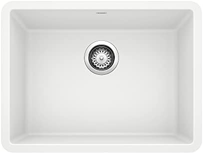 BLANCO 522258 Precis 24" Single Bowl-Anthracite Sink, 23.44" L X 17.75 ...