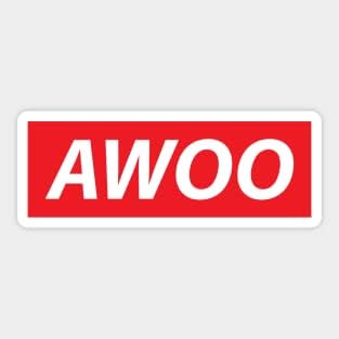 Amazon.com: Stickers Vinyl Awoo Wolf Furry Furries Wolves Logo- Vinyl ...