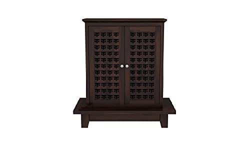 Nismaaya Aahna Sheesham Wood Pooja Mandir for Home | Solid Wooden ...