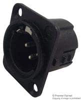 Amazon.com: Deltron Components XLR Audio Connector, Plug, 3, Panel ...