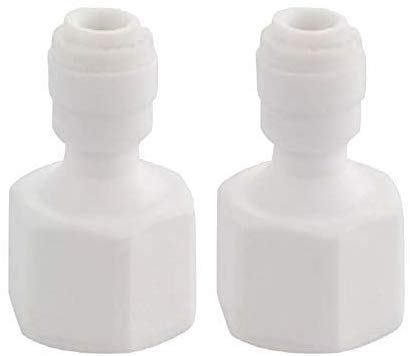 SM RO Female Straight Connector with Teflon Tape - 1/2-inch (White) Set ...