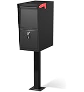 Amazon.com: Secure Curbside Locking Mailbox for Packages, Weekend-Away ...