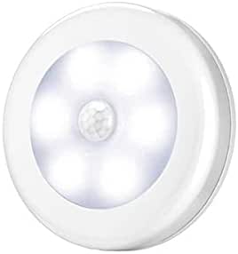 Amazon.co.jp: Wireless Round Motion Sensor LED Night Light Battery ...
