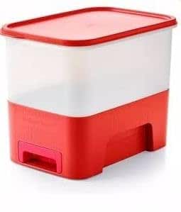 Buy TupperwarePlastic Jr Rice Smart Dispenser Container, 5 Litre, RED ...