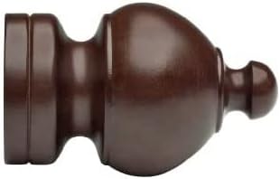 Amazon.com: Kirsch Sherwood Finial Wood Trends - 2" - Mahogany : Home ...