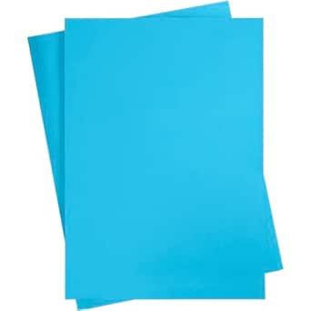 Coloured Card, A2 420x600 mm, 180 g, clear blue, 10sheets : Amazon.co ...
