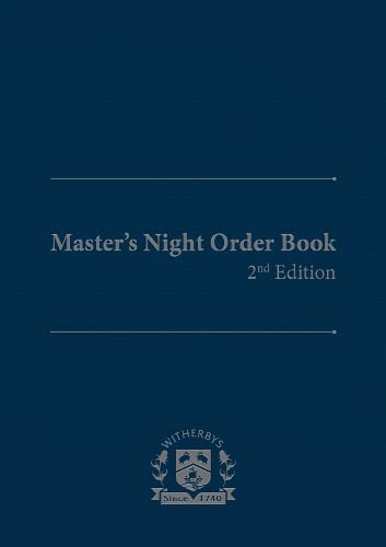 Master's Night Order Logbook, 2nd Edition: Witherby: 9781914993114 ...