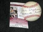 Claude Passeau Cubs Signed Autographed Authentic Rawlings Onl Feeney ...